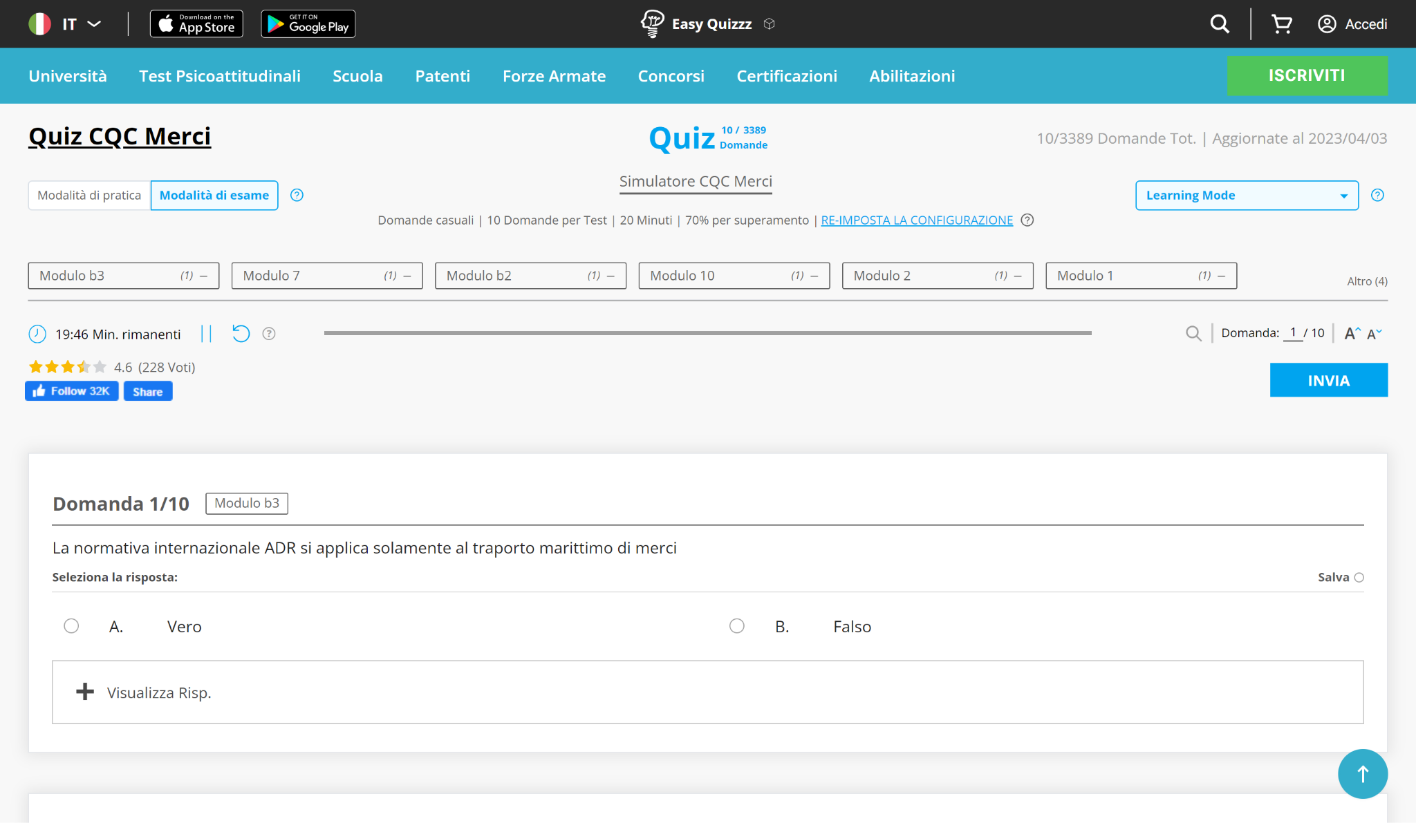 Quiz CQC Merci: Recensione di Easy-Quizzz - Il miglior quiz con ... Quiz CQC Merci: Recensione di Easy-Quizzz - Il miglior quiz con ...
