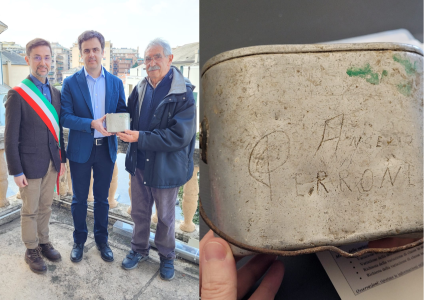 Loano, consegnata a Tommaso Perrone la gavetta del padre soldato ...