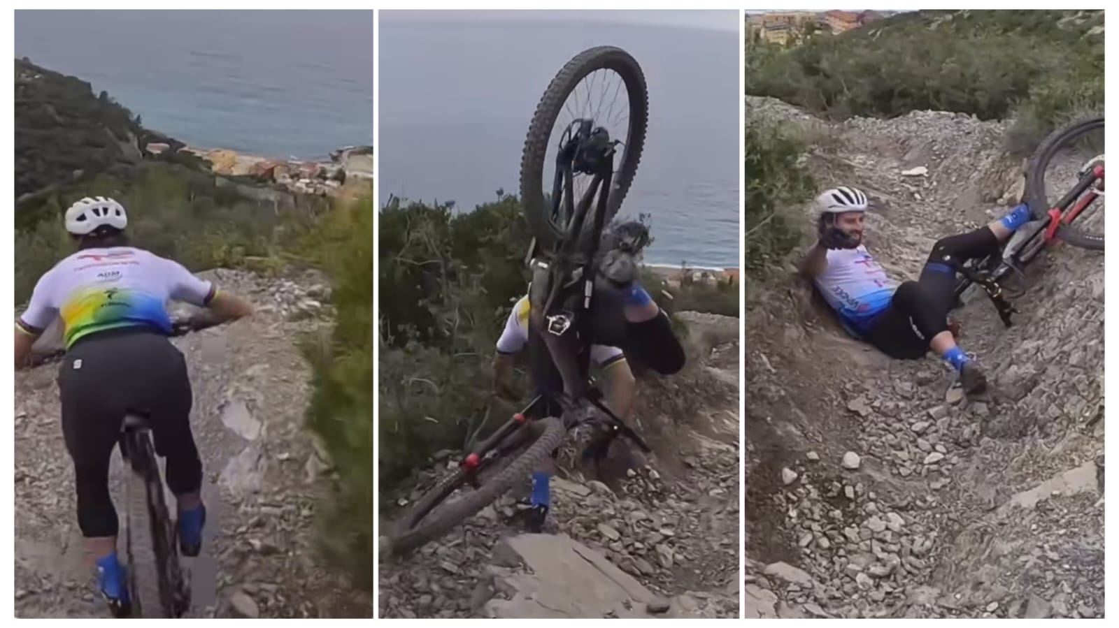 Un tri-campione del mondo per i sentieri del Finalese. Ma che volo per ...